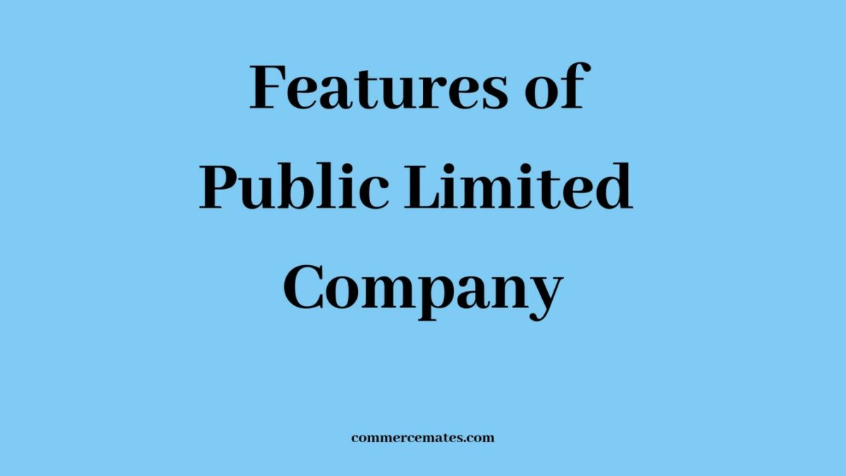 Features of Public Limited Company