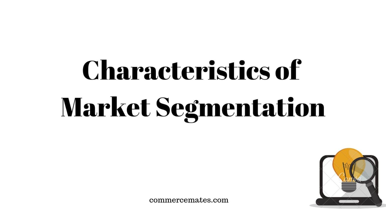 Characteristics of Market Segmentation - Commerce Mates