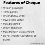 Features and Characteristics of Cheque