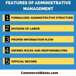 Administrative Management- Meaning, Features, Functions, Principles ...